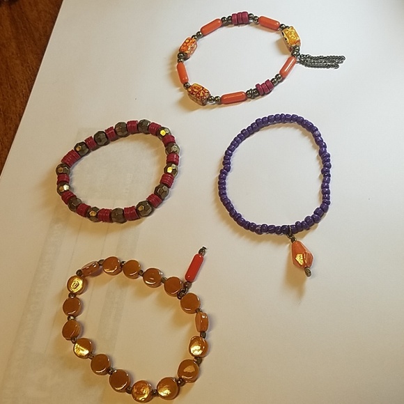 Jewelry | Beaded Bracelet Bundle | Poshmark